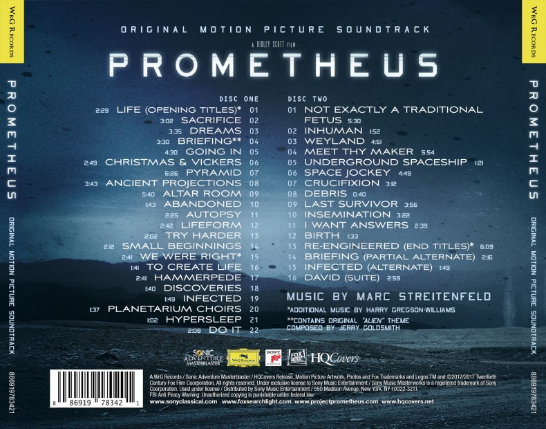 “Prometheus (Deluxe Edition)” by Marc Streitenfeld, Harry Gregson ...